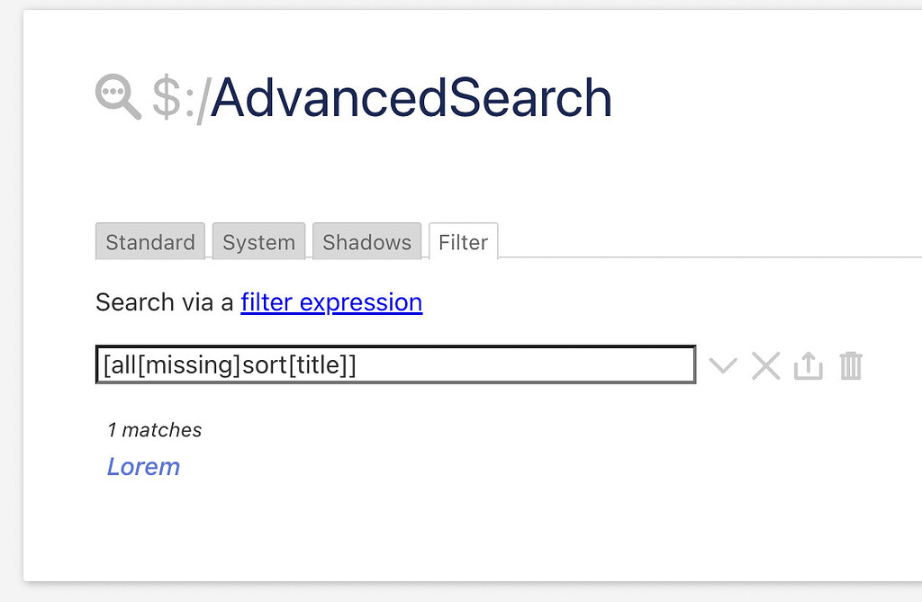 Commander Plugin - "missing" filter is not working - plugin - Talk TW