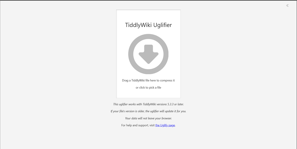 Restore the personal tiddlywiki compressed by the uglifier plugin to ... Restore the personal tiddlywiki compressed by the uglifier plugin to ...