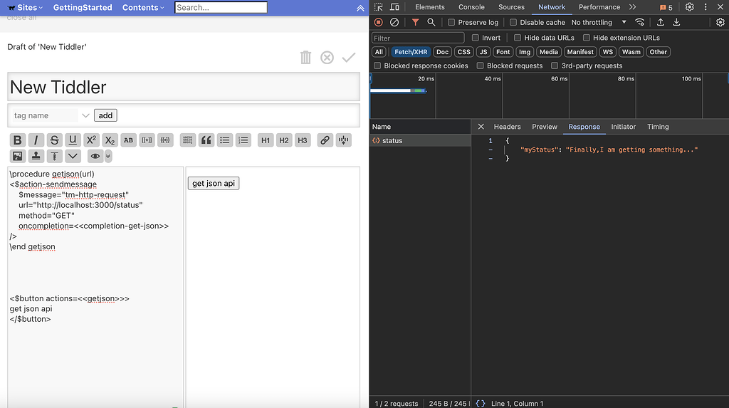API calls in Tiddly - Developers - Talk TW