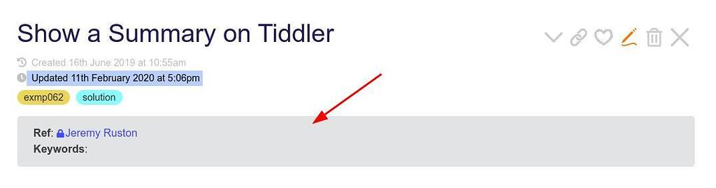 How do you make a filter value appear on a tiddler? - view-template ...