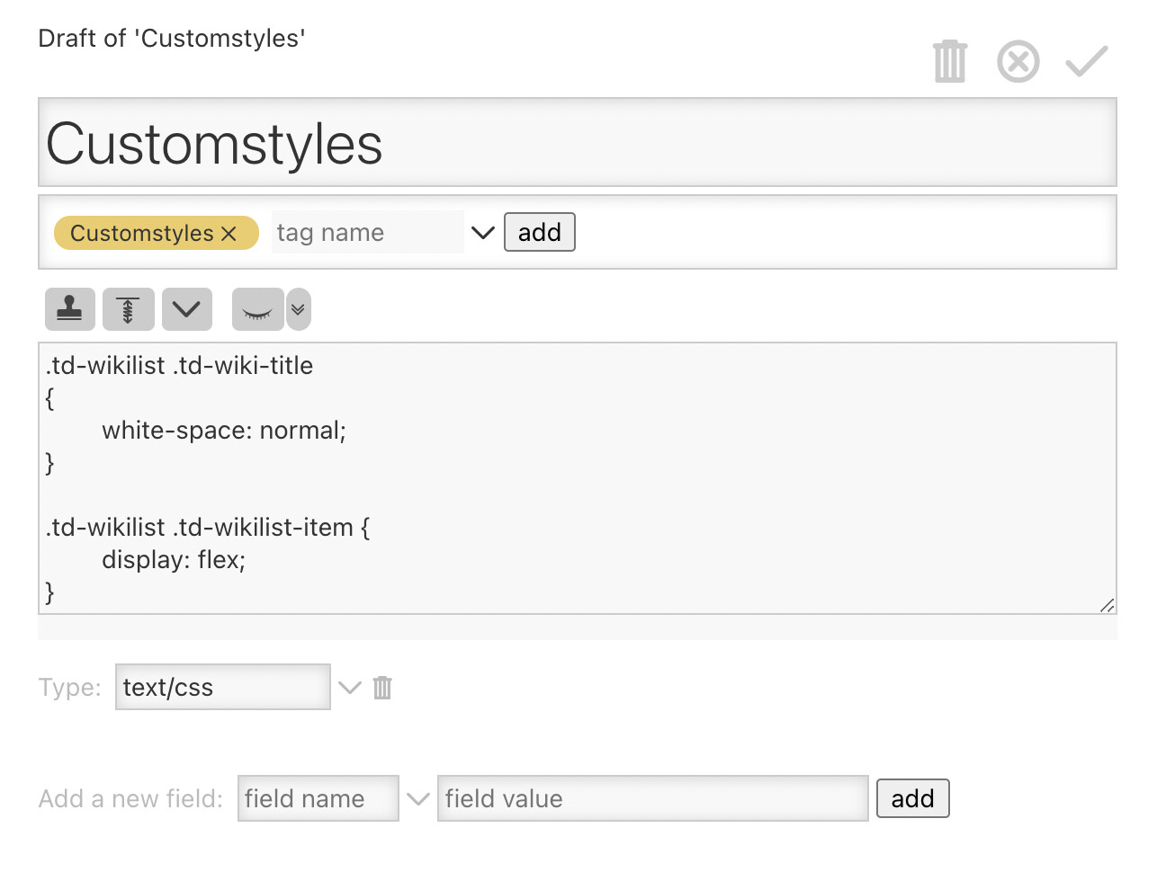  SOLVED How To Edit The Wikilist In Tiddlydesktop To Wrap The Tagline 